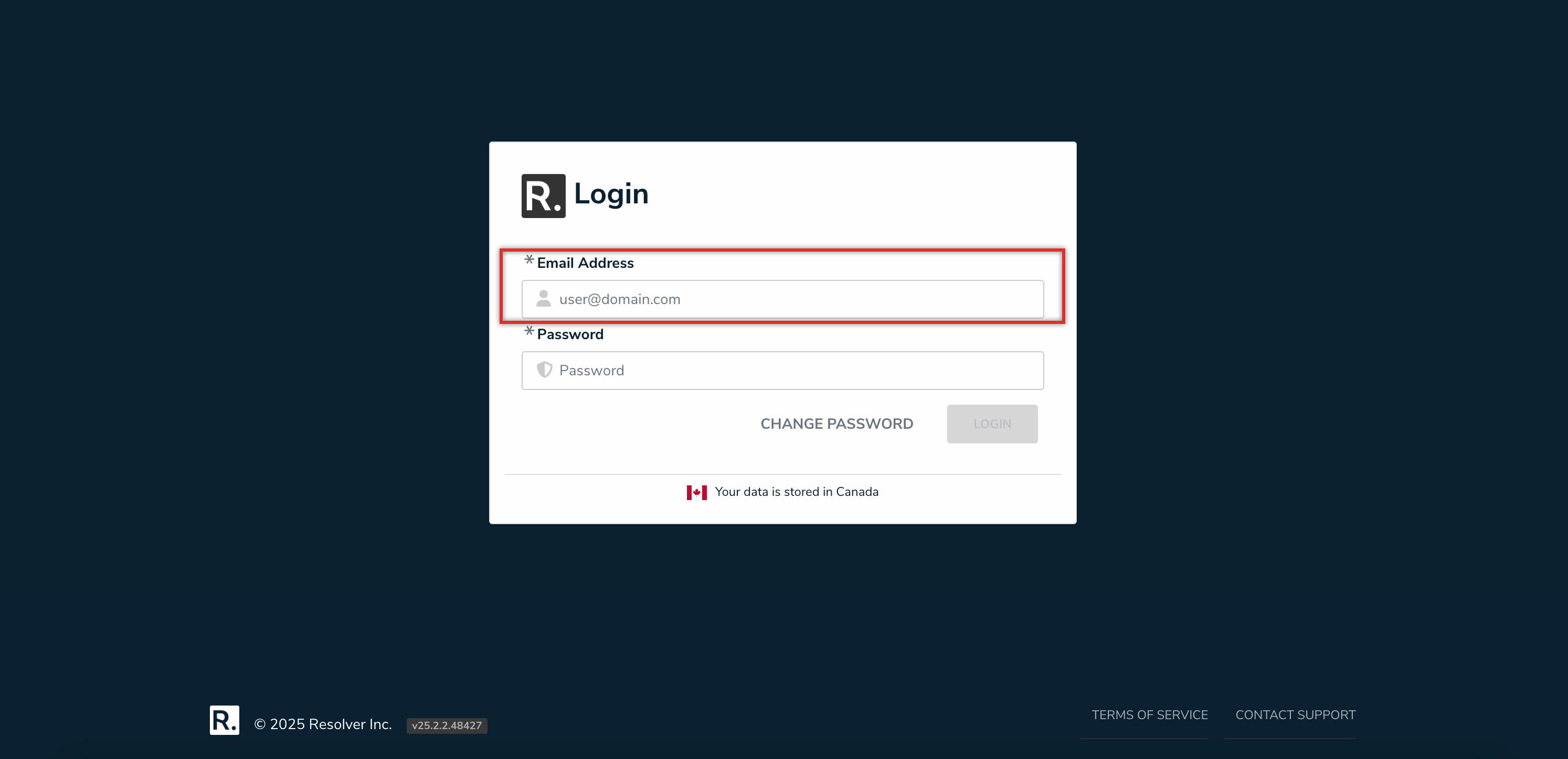 Logging in to Resolver – Resolver Core